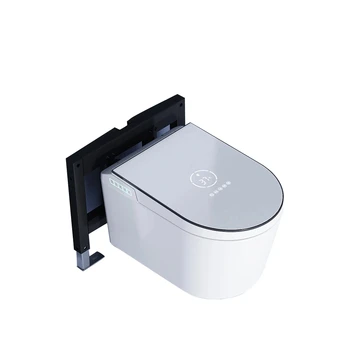 White Wall Mounted Suspended Intelligent Toilet Automatic Ceramic Wc ...