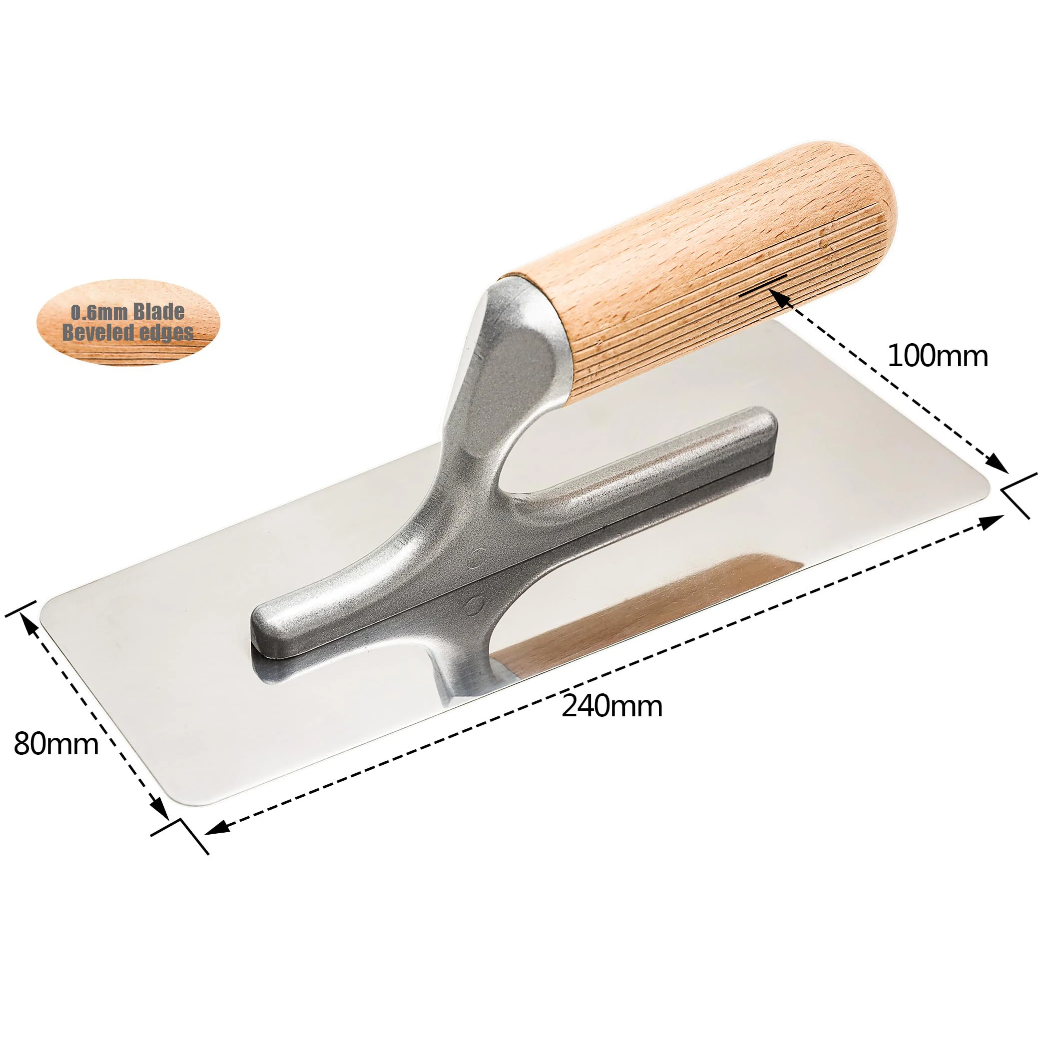 Finishing Plaster Bricklaying Rubber Handle Concrete Trowel Tools ...