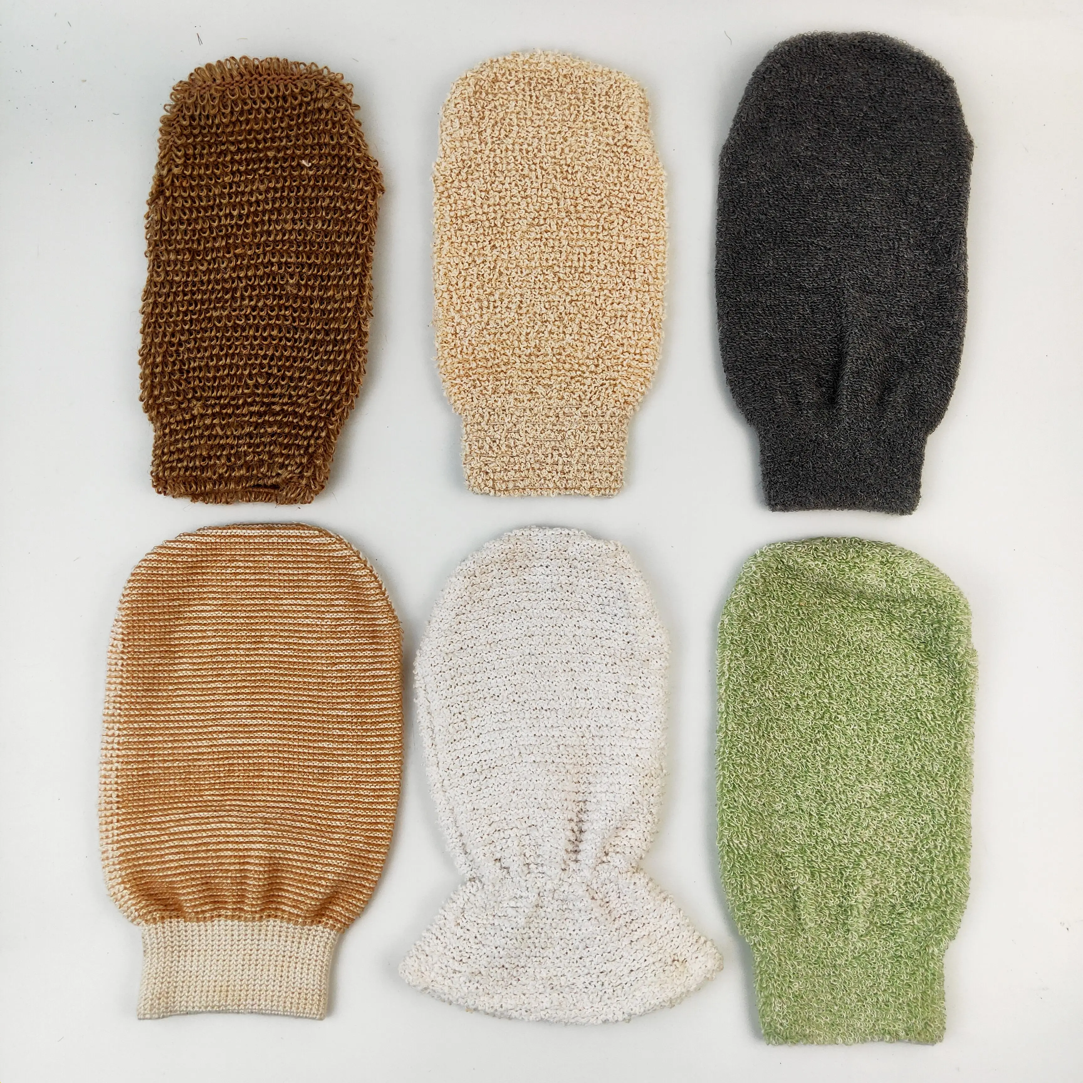 Eco-friendly Jute Dead Skin Rubbing Soap Scrubber Gloves