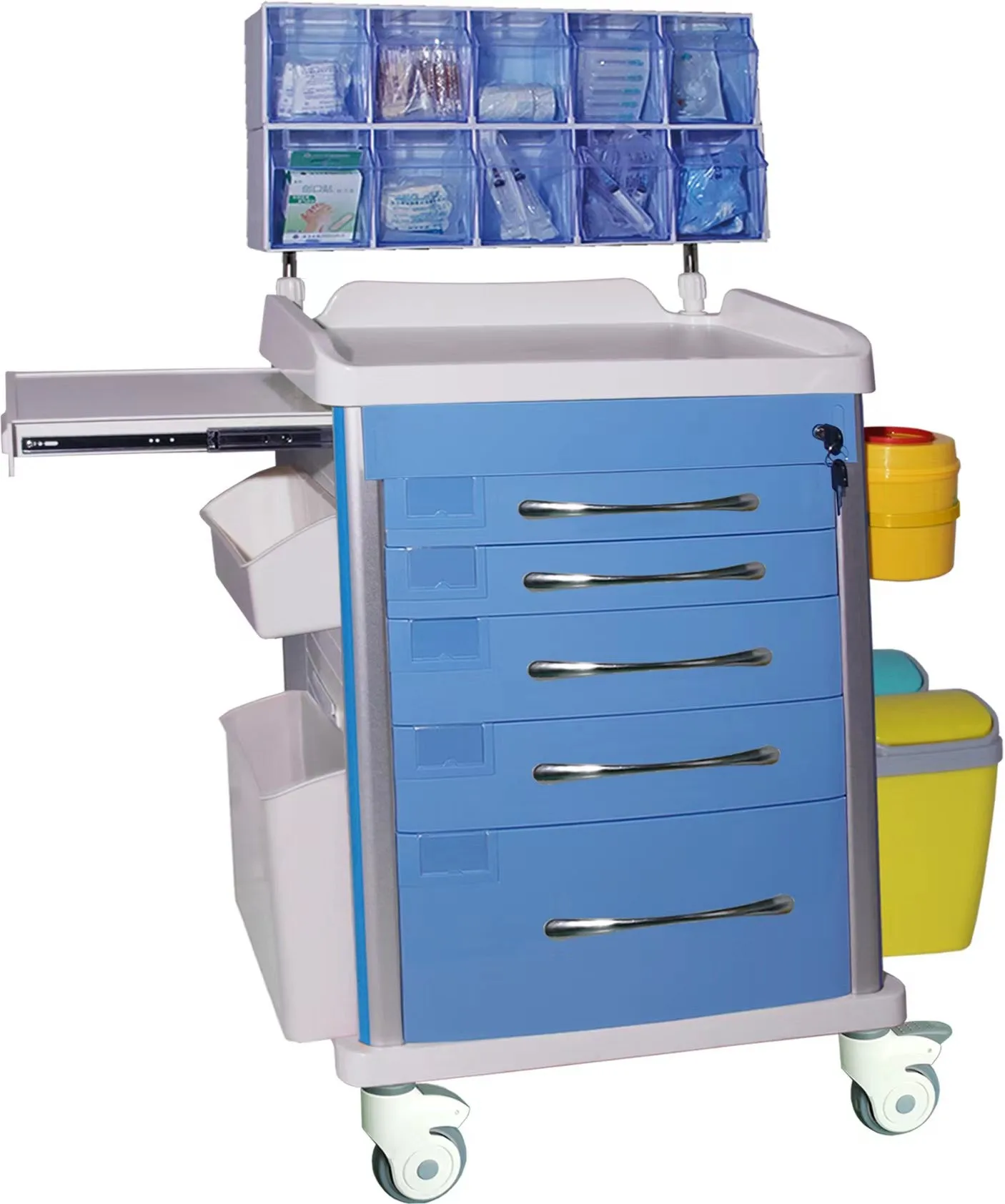 Practical and Versatile ABS Anesthesia Trolley with Multiple Adjustable ...