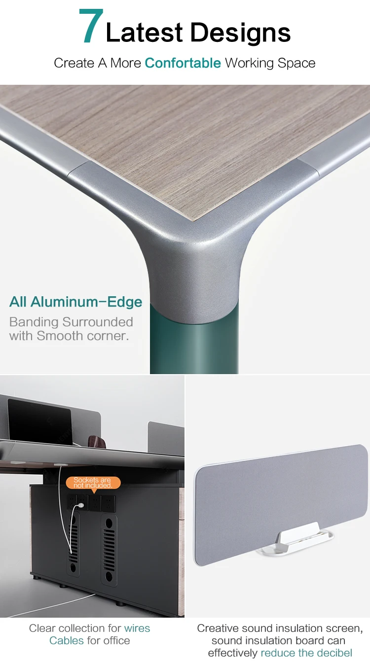 Modern Modular Office Furniture Workstation Working 2 4 6 8 Person ...