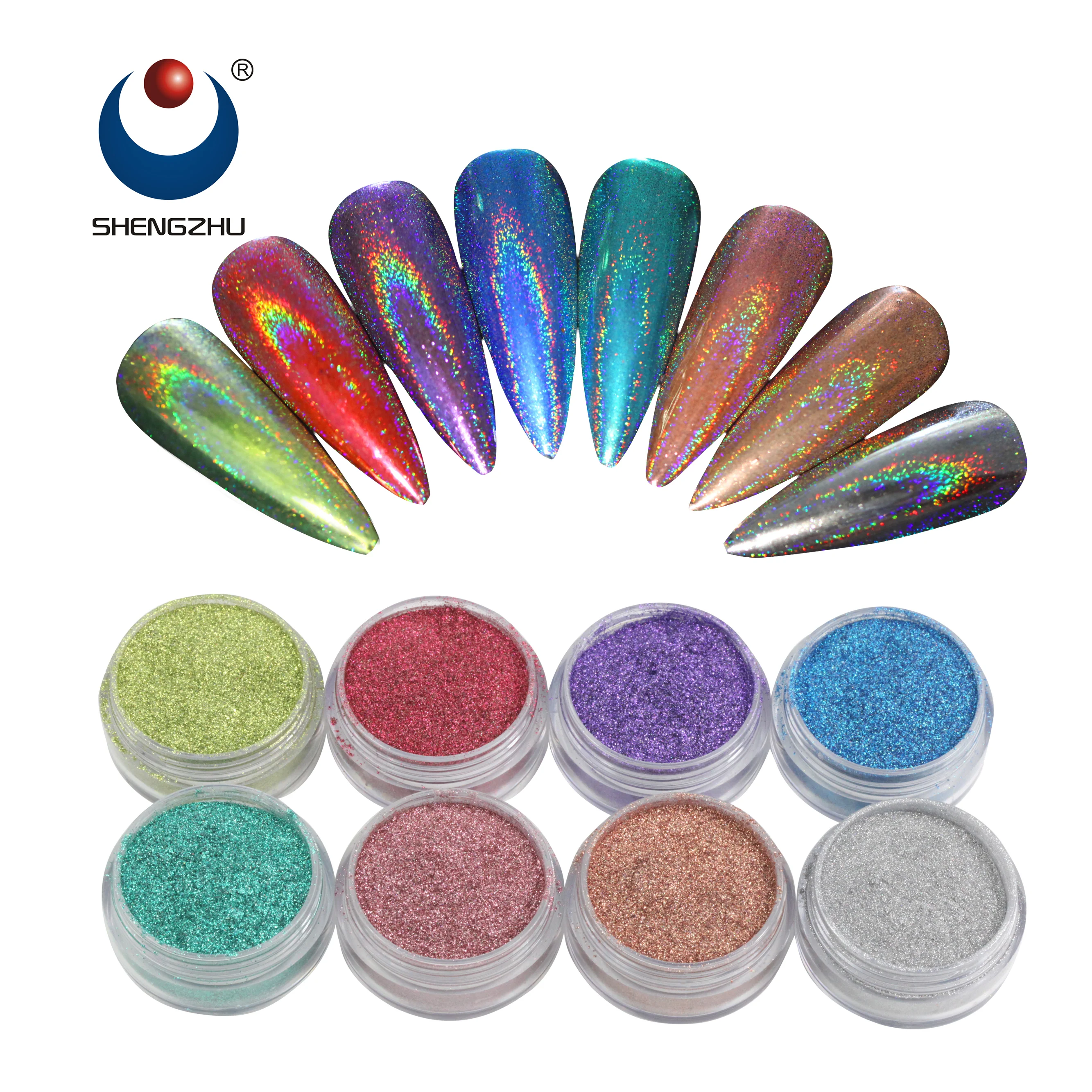 Spectraflair Holographic Nail Pigment,Laser Chrome Powder - Buy ...