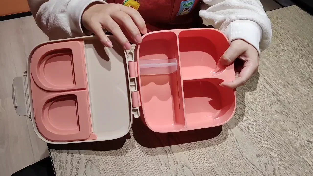 School Children Kids Portable Adjustable Plastic Bento Box Microwave ...