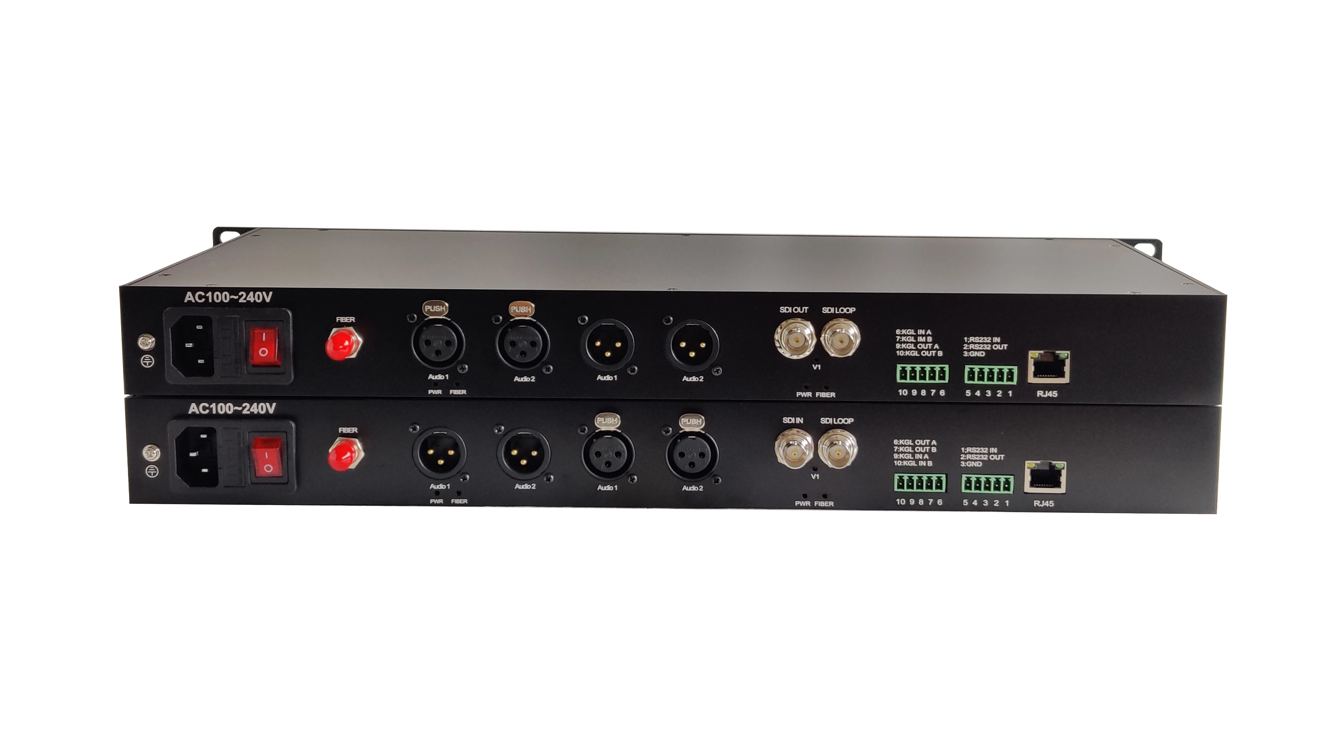 3g Sdi Fiber Converter With Data Rs232 And Xlr Audio And Ethernet ...