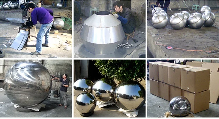 Famous Large Stainless Steel Broken Ball Sculpture