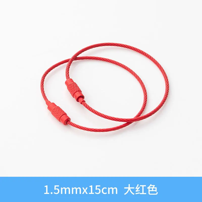 Stainless Steel Wire Holder Loops - Durable Key Chains