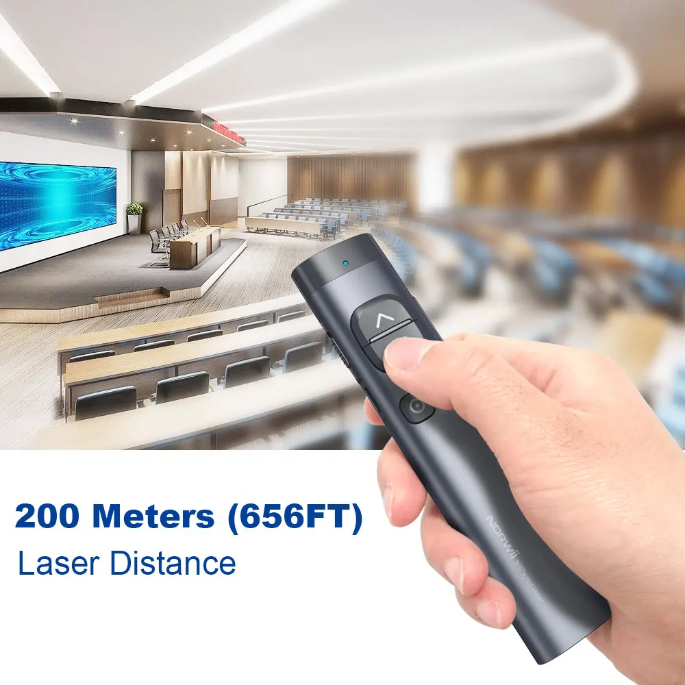 N97s Digital Laser Bluetooth Wireless Presenter - 50m Control