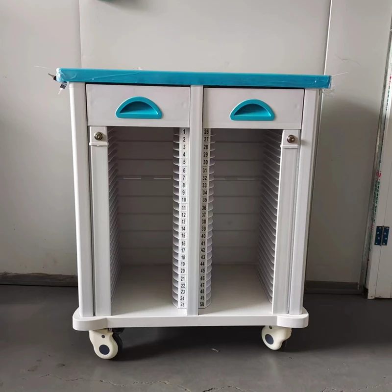 Bt-chy001 Hospital Abs Plastic Patient Record Trolley,Mobile Care ...