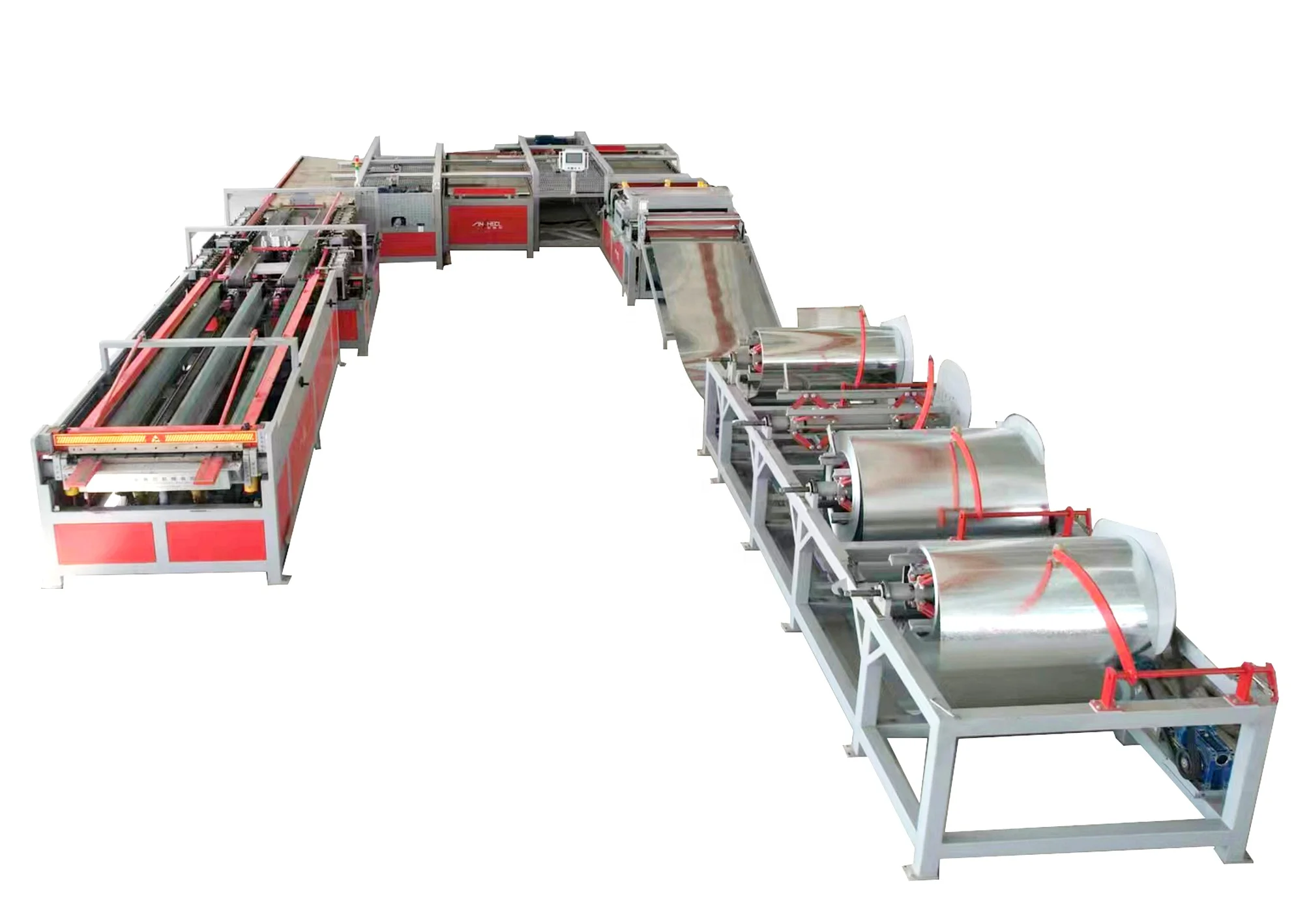 Duct Production Automatic Line Professional Pneumatic Straight Ducts Of ...