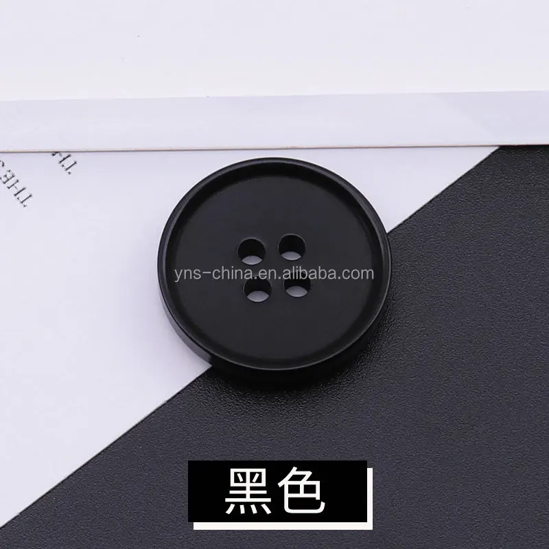 Wholesale High-grade Black Flat 4 Holes Fruit Natural Corozo Button For Suit Coat Clothing - Buy ...