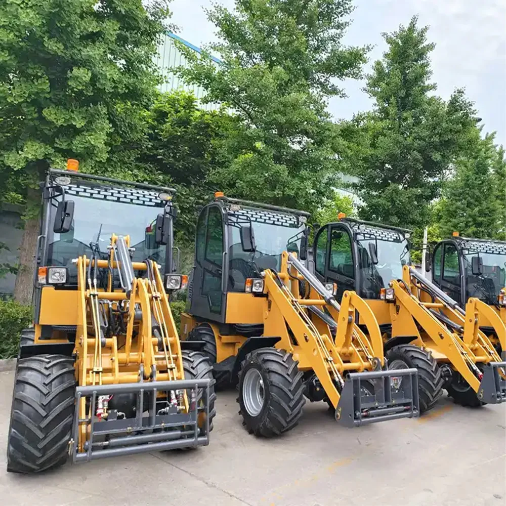 Cheap CE Mini Front End Loaders - 4 Wheel Electric Loaders