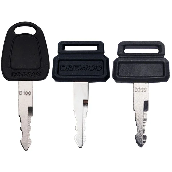 斗山挖掘机通用点火钥匙D100 D200 D300 适配Terex Doosan Daewoo-阿里巴巴