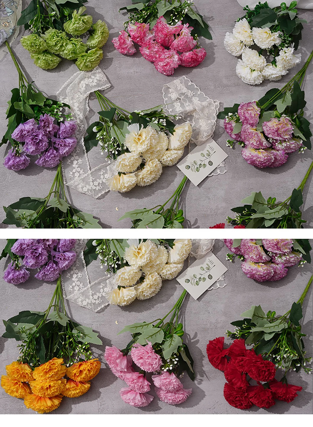 7 Head Bundle Of Small Carnations Cross-border Foreign Trade Wholesale ...