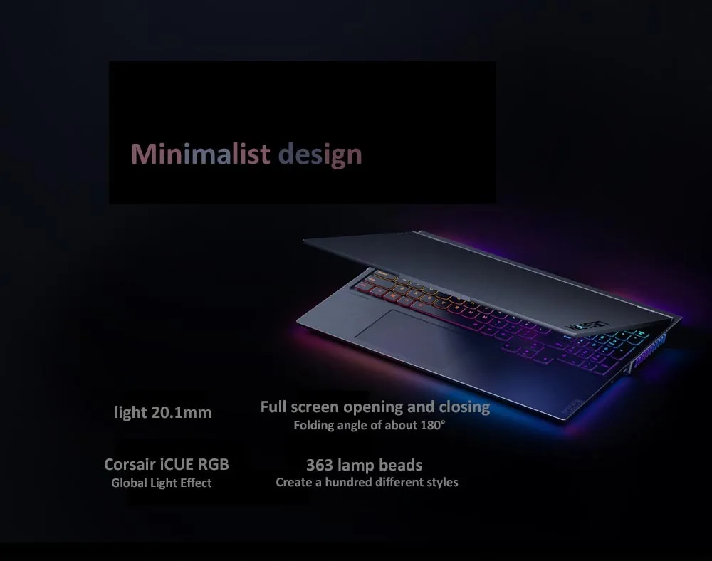 New Original Lenovos Legion 7 R9000p Laptop R7-5800h 16g 512g Rtx3060 2 ...