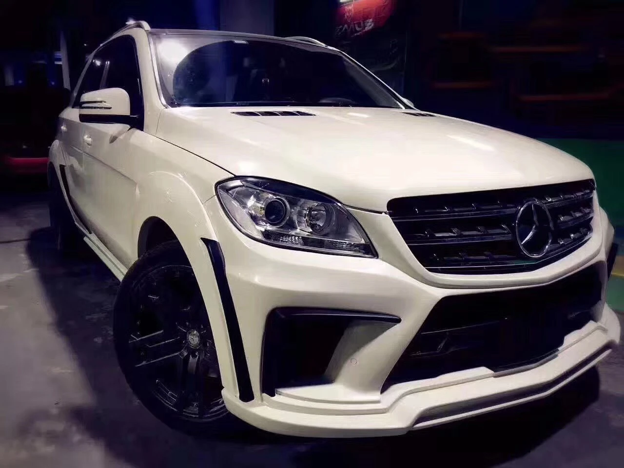 Ml Wide Body Kit Bumper For Mercedes Ml350 Ml63 Amg W166 - Buy Body Kit ...
