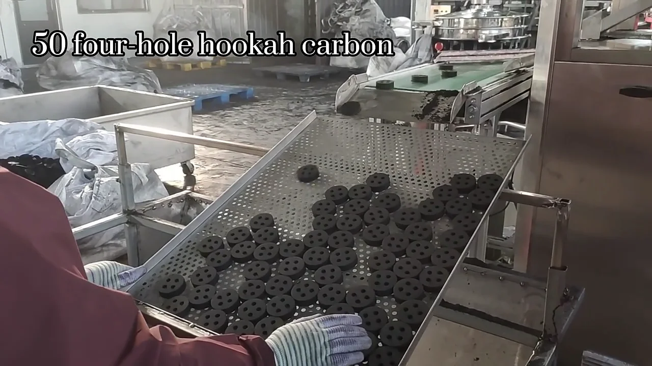 Briket Shisha Charcoal,50mm 4 Hole/24pcs,Hookah Charcoal Manufacturer ...