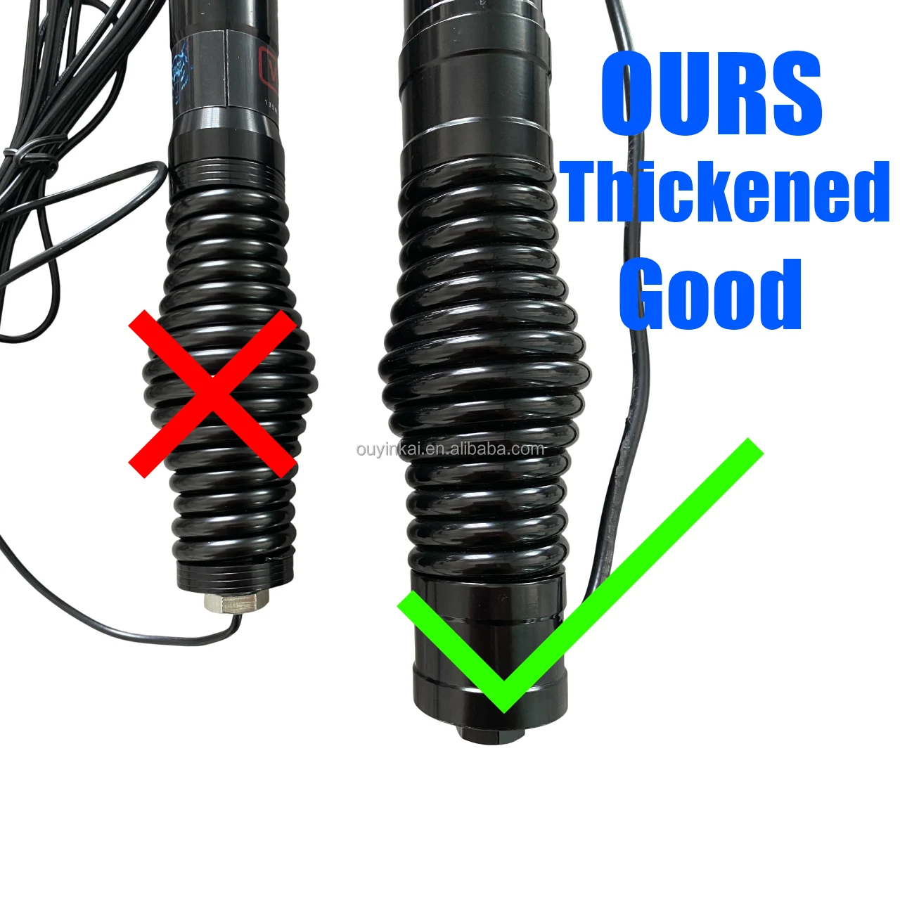 4x4 off Road Antenna - VHF UHF 4G Fiberglass Whip Mobile