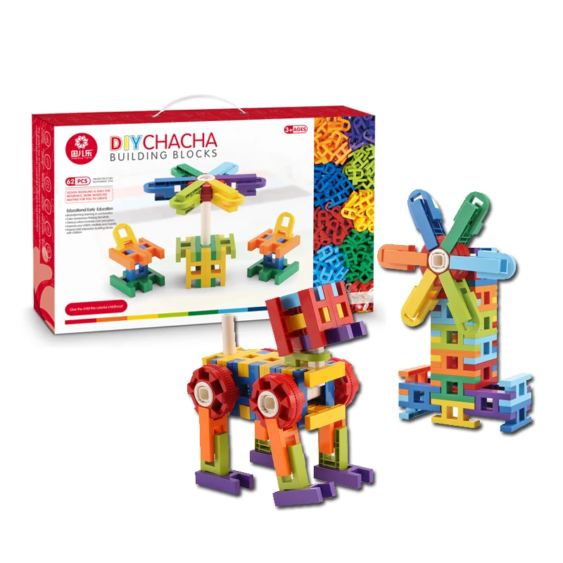 Diy Chacha Building Blocks Early Education Toys Inserting Blocks Kids ...