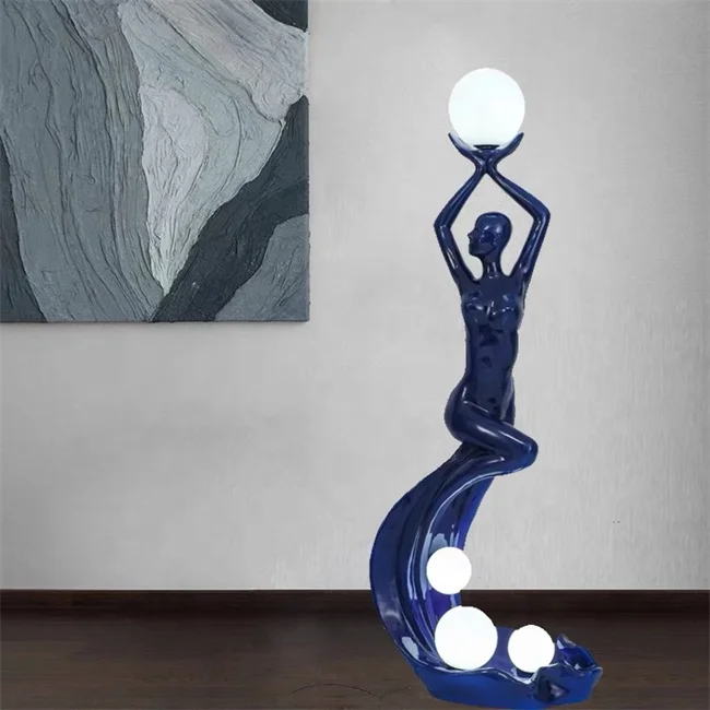Modern Luxury Design Humanoid Art Sculpture Floor Lamp Creative Living ...