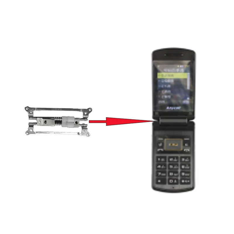Factory wholesale mobile phone double hinge damping hinge flip top ...