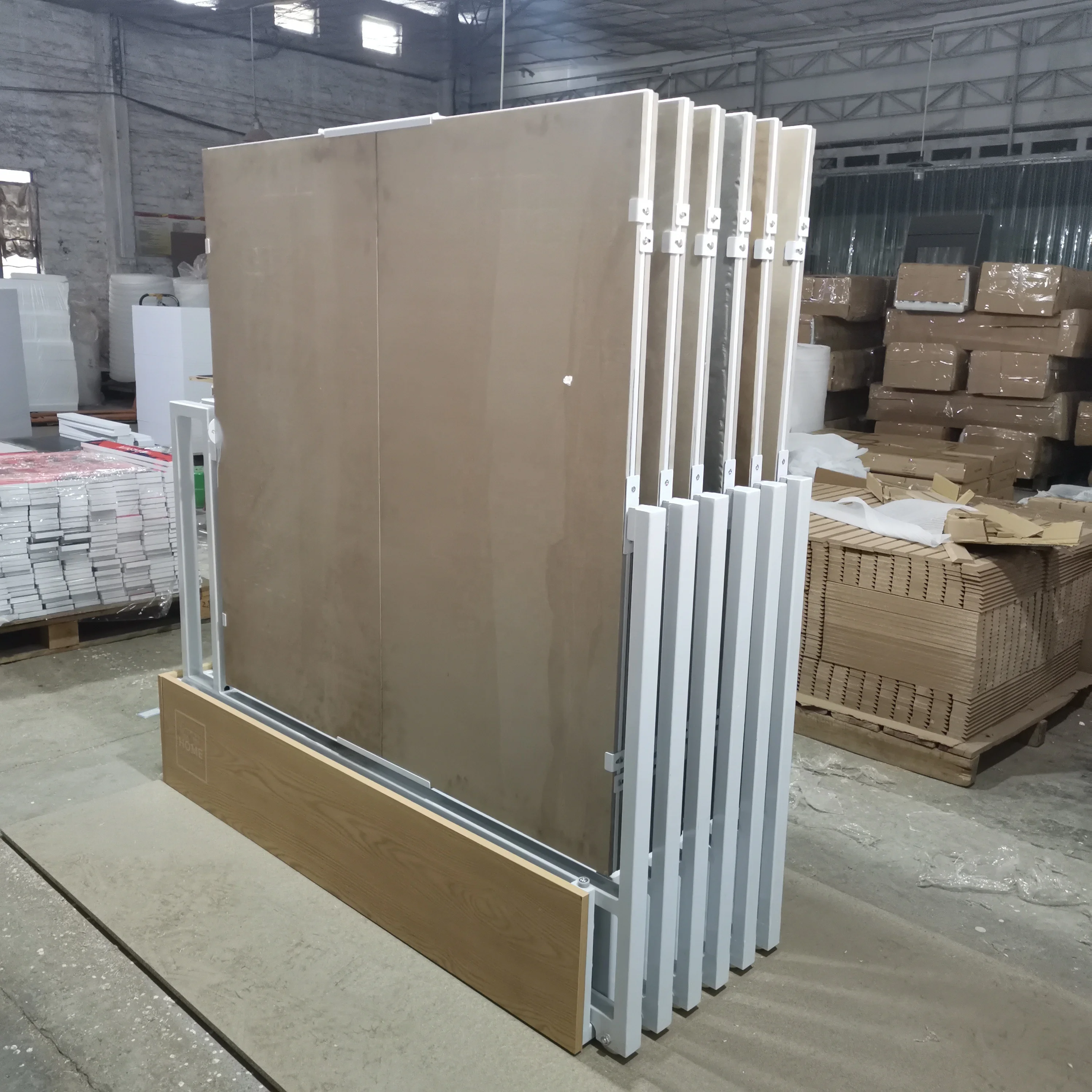 Push Pull Tiles Display Rack Metal Mix Mdf Stand Wood Ceramic Tile Show ...