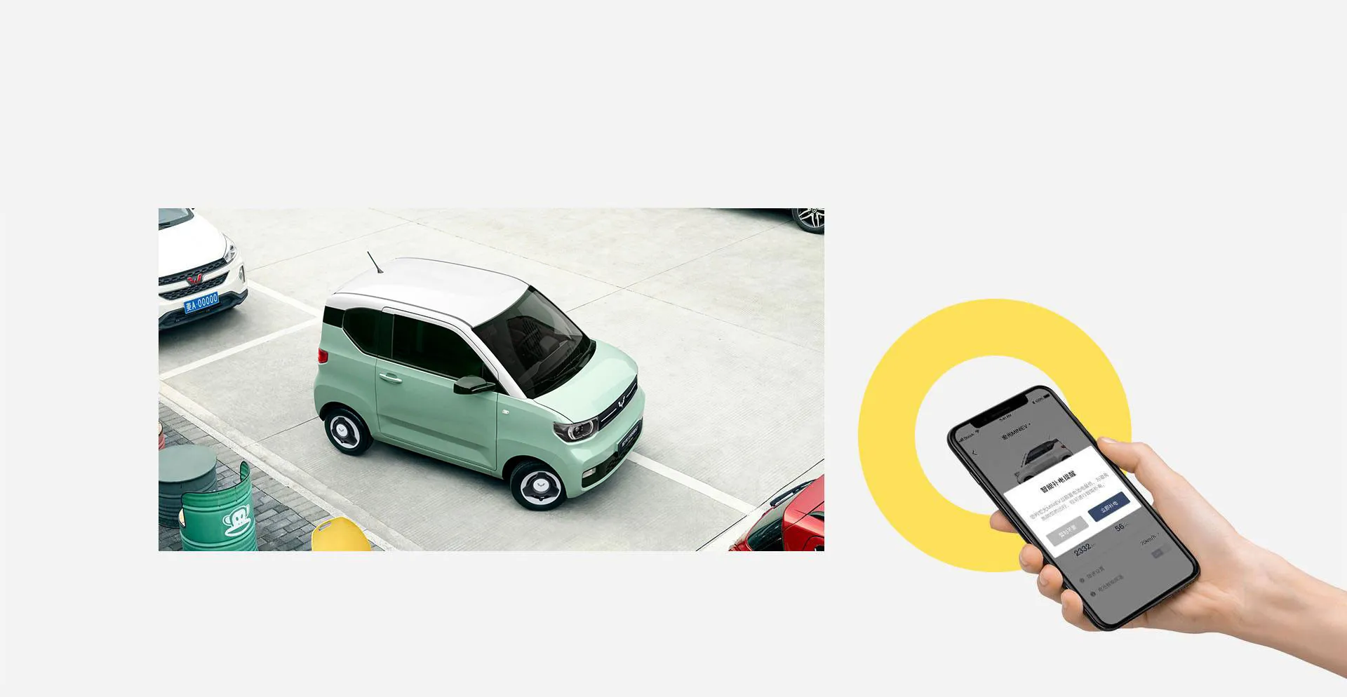 2023 Pink Wuling Hongguang Mini Macaron Electric Vehicle EV Car