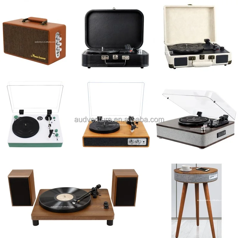 Unique Bluetooth Vinyl Turntable Record Player - OEM