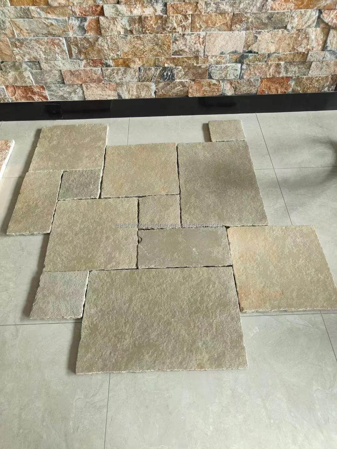 Yellow Limestone French Pattern Pavers Modern Design Natural Stone ...
