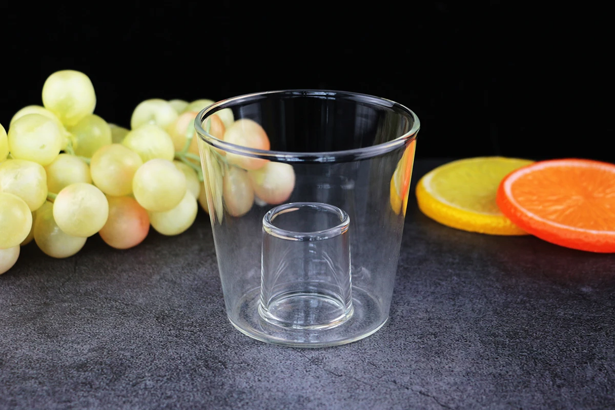 Double Wall Jager Bomb Glass Shot Glass - 100ml, Clear, OEM