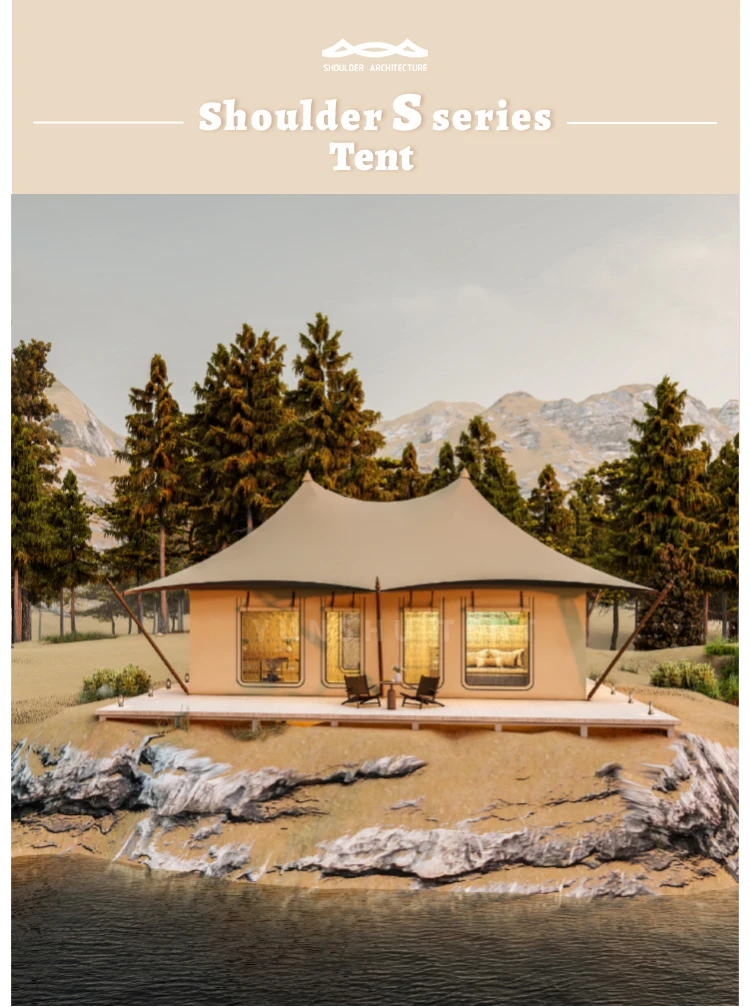Luxury Glamping - Safari Steel Structure Tents by Shoulder