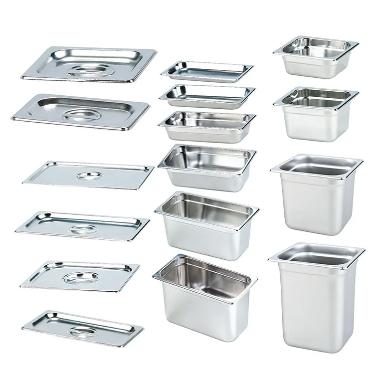 Worldcup Stainless Steel Stackable Chafing Dish Insert Pans 1/1 Gn Pan ...
