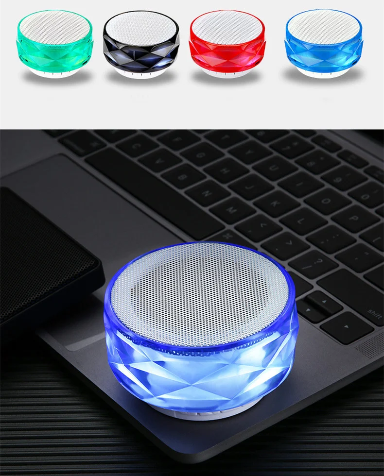 A20 Diamond Portable Wireless Blue Tooth Handsfree Speaker Shape Night ...