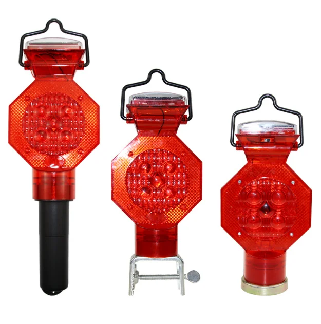 Road Construction Warning Light Led Traffic Beacon Solar Flashing Light ...
