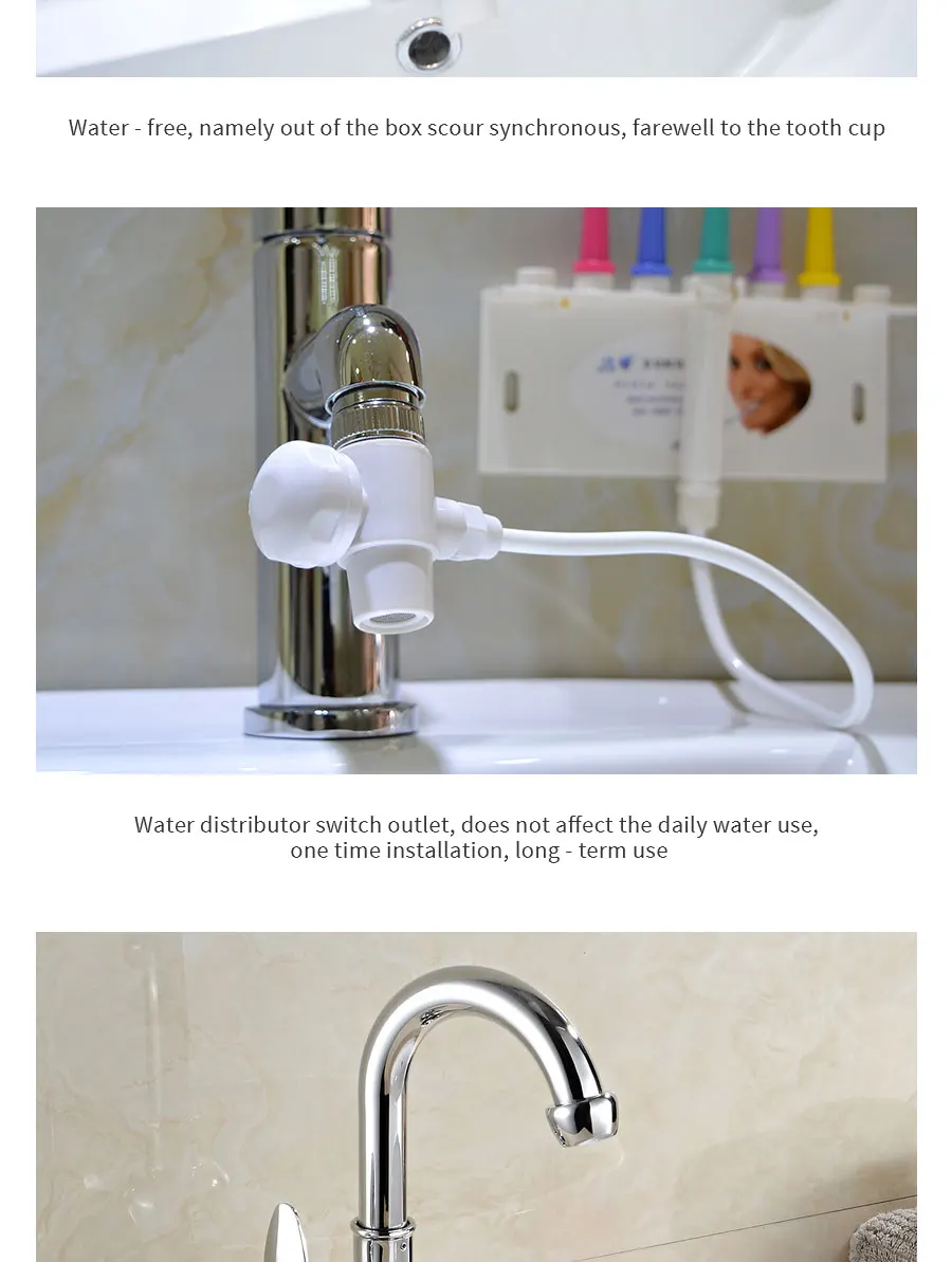 Faucet OEM Water Flosser Oral Dental Irrigator Dental Water Jet Oral ...