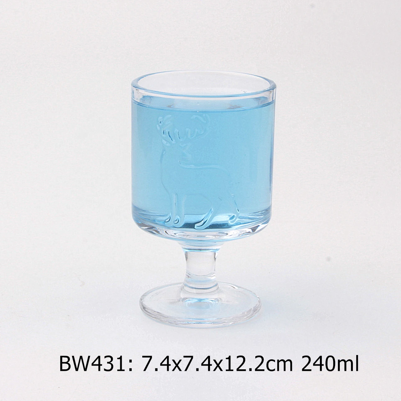 Borosilicate Glass Mixing Bowls Short Stem Wine Fruit Food Glass Salad ...