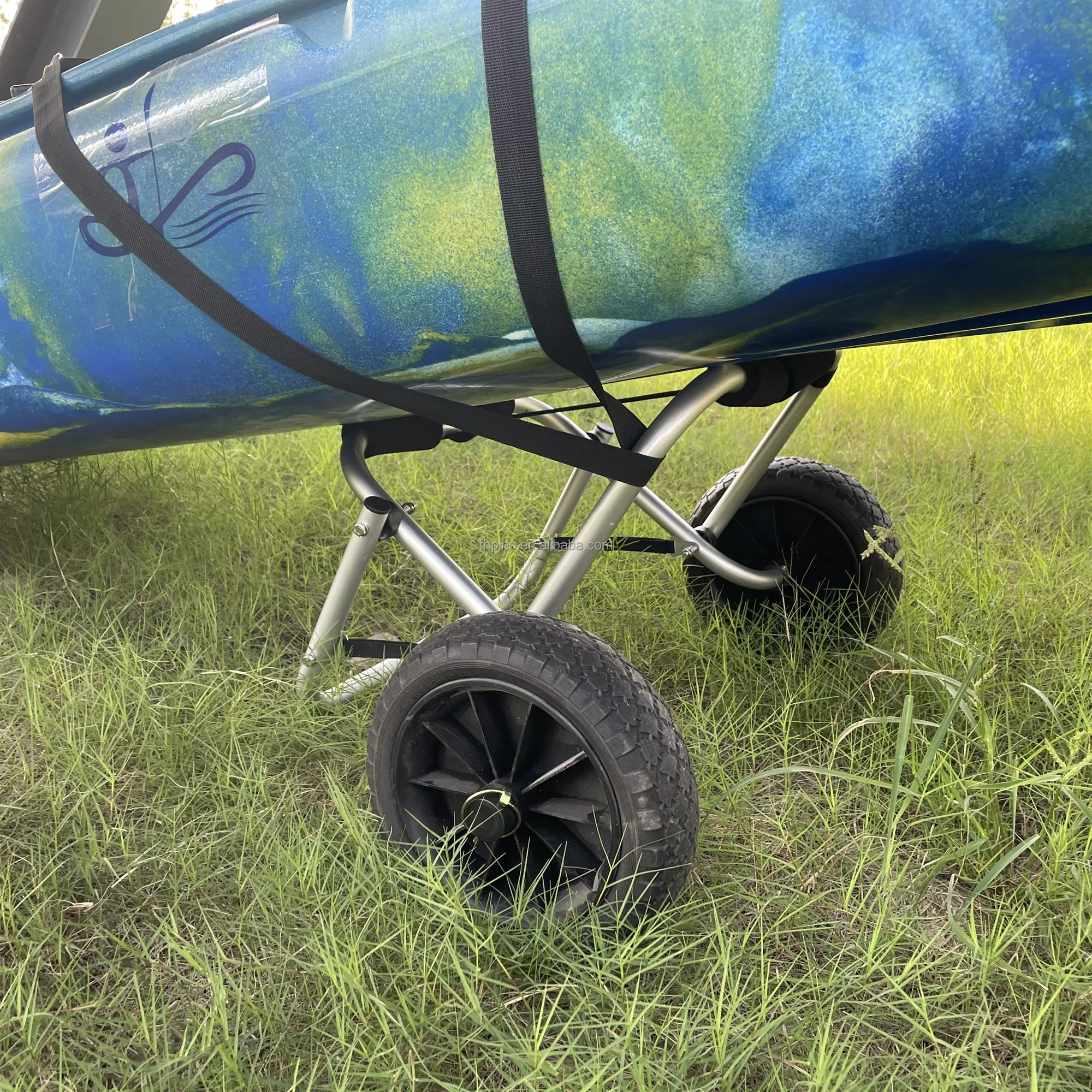 Kayak Trolley Aluminium Frame Boat Folding Beach Trolley Foldable Beach ...
