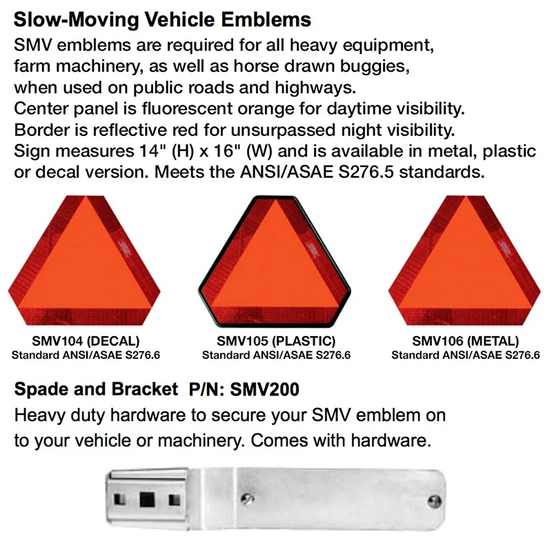 50x50cm 2 in 1 Reflective Marking Sign for Vehicle Safety