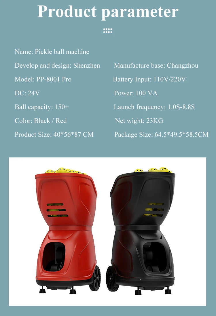 Intelligent Automatic Pickleball Shooting Machine - Spin Shot Training