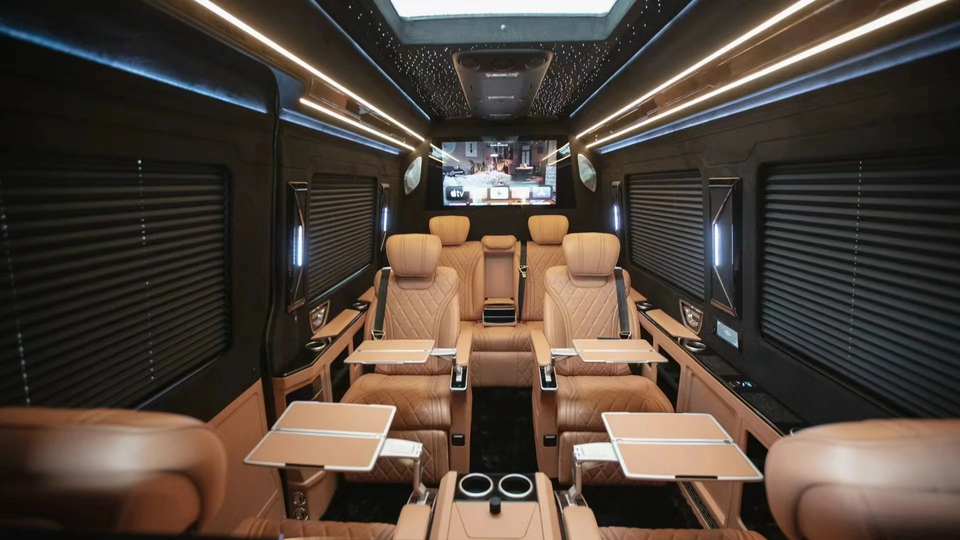 RELYAUTO 2024 Luxury Interior Kits for Mercedes-Benz Sprinter
