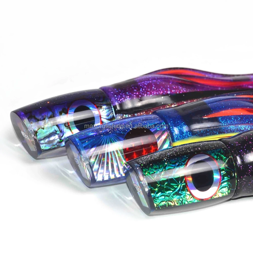 Jetted Fish Heads Double Colored Tinted Top Marlin Tuna Tournament ...