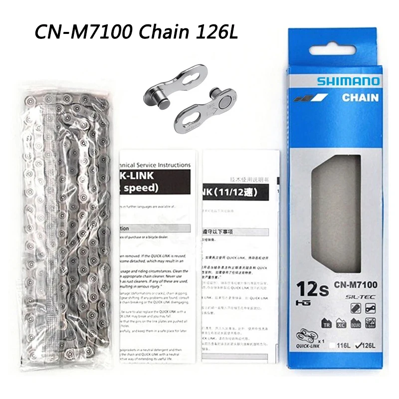 Shimano Deroe Xtr Xt Cn-m7100 M8100 M9100 Bike Chain For 12s Road Mtb ...