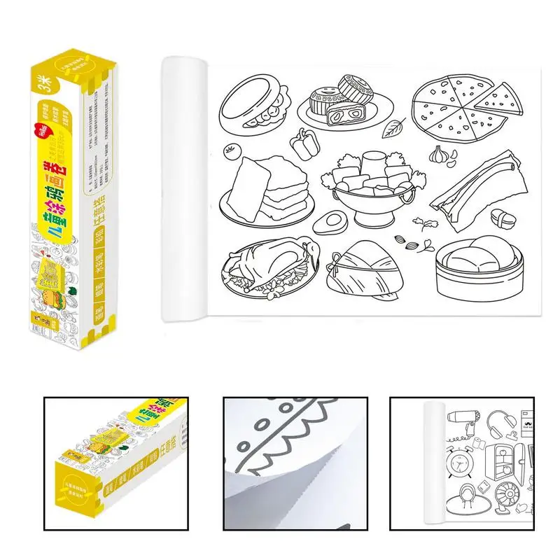 Large Coloring Roll Giant Coloring Poster Continuous Coloring Paper ...