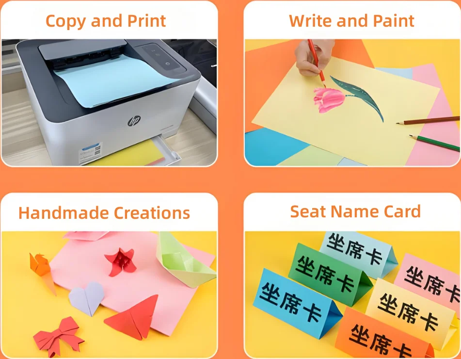 Multipurpose A4 Size Color Paper Customize Color Bond Paper 70gsm for ...