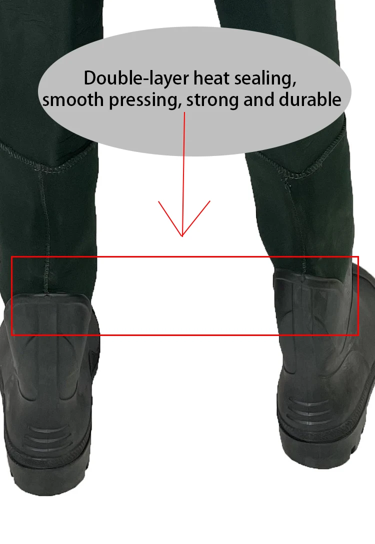 Waders Boot Foot Waders Sbr Bootfoot Hip Wader Wear-resistant Fishing ...