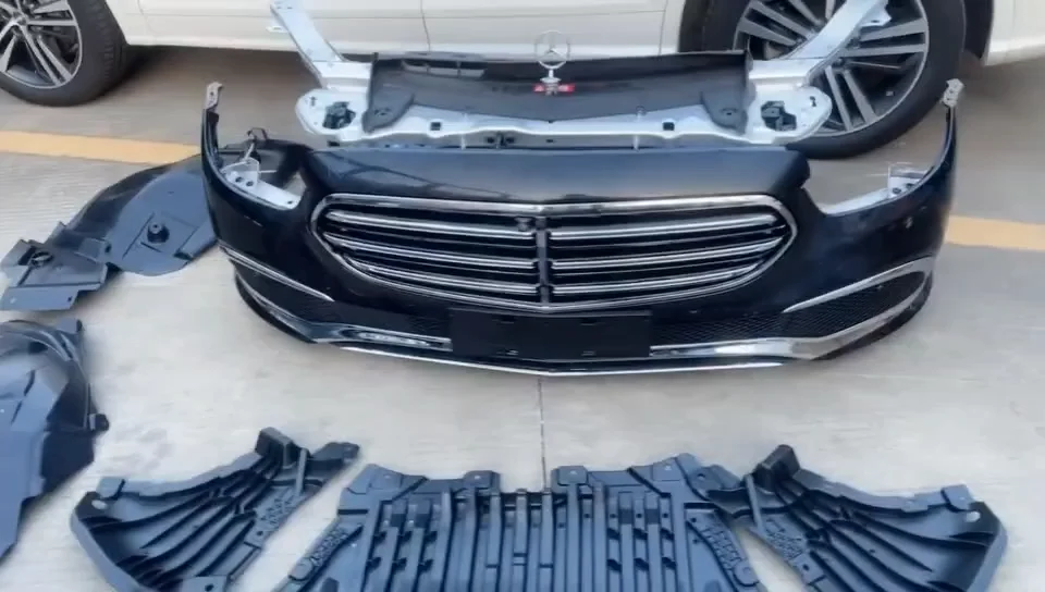 Original Used Front Bumper Assembly With Car Headlight Assembly For Mercedes-benz E200l E300l ...