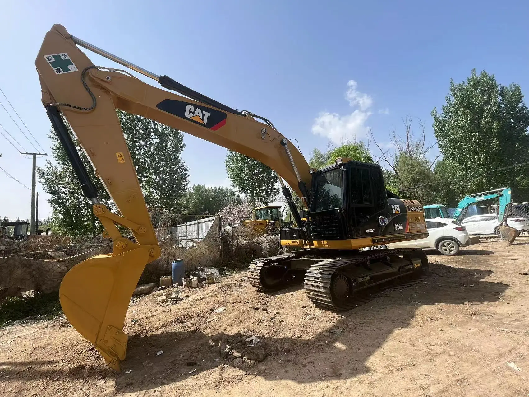 USED Construction Caterpillar 320D Earth Moving Excavator Machine CAT ...