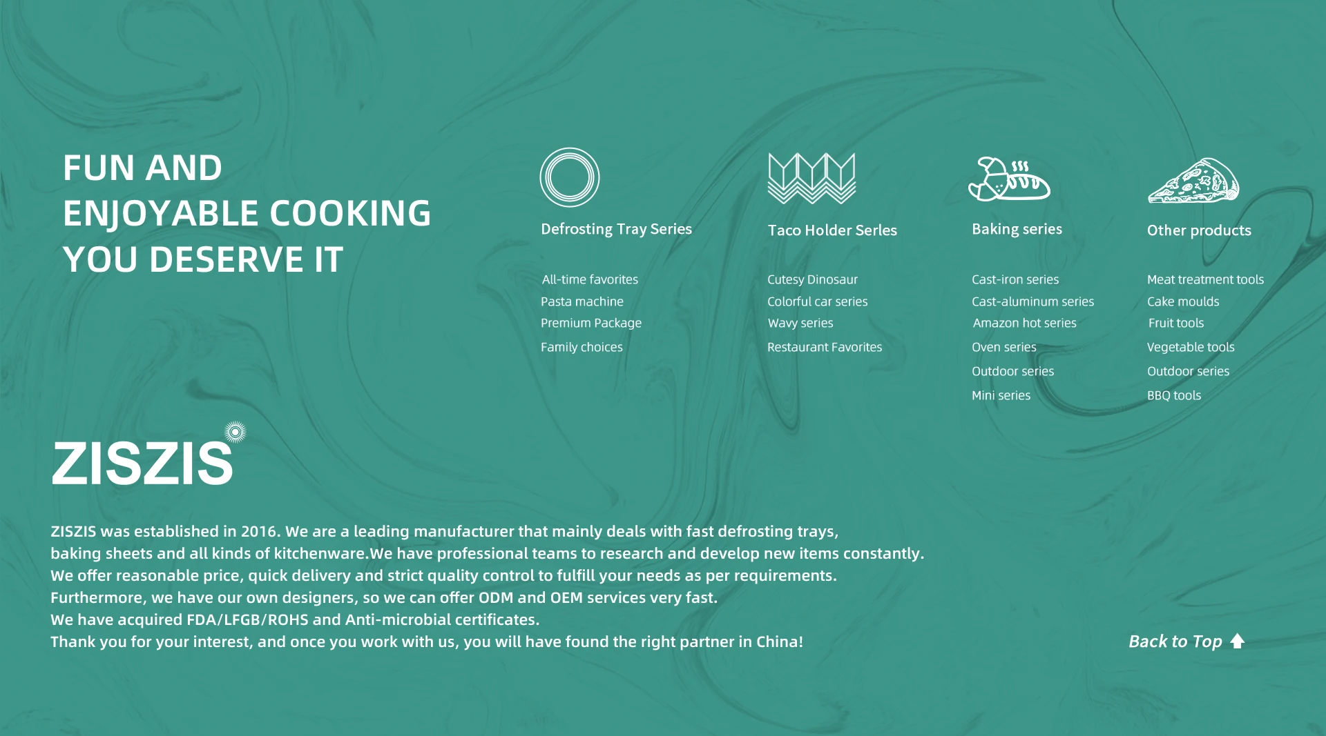 Company Overview - Ningbo Ziszis Kitchenware Co., Ltd.