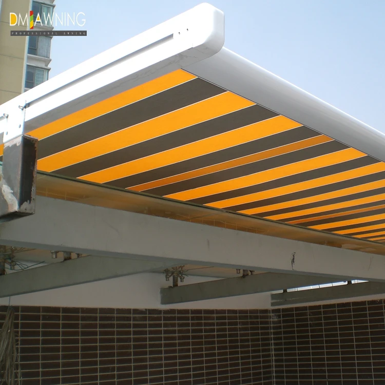 Outdoor Motorized Roof Awnings Horizontal Retractable Conservatory ...