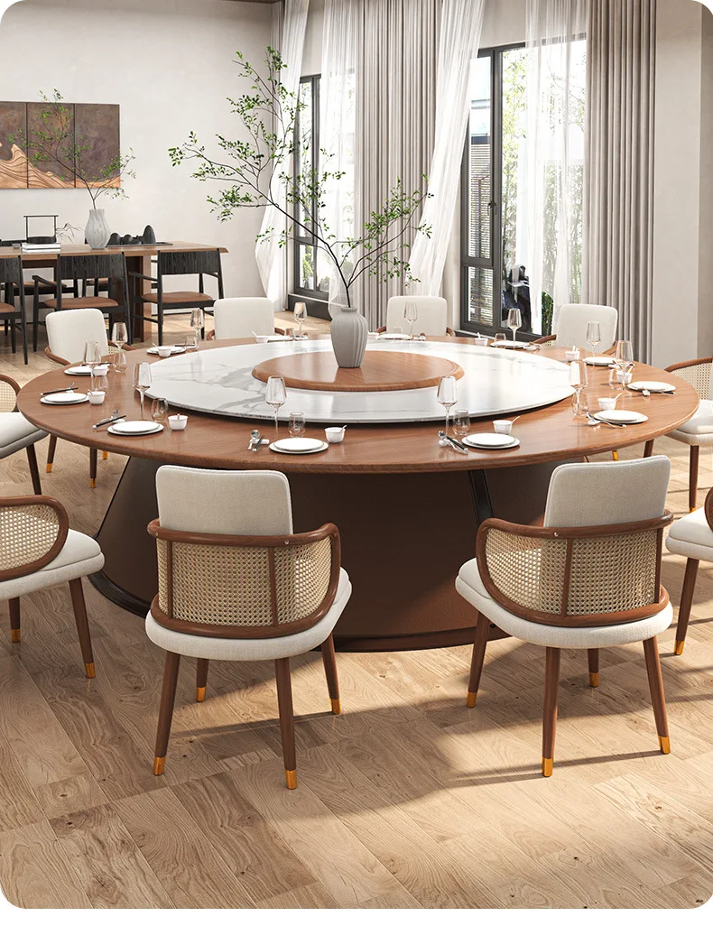 Modern Design Electric Dining Table Chair Combination Hotel Banquet ...