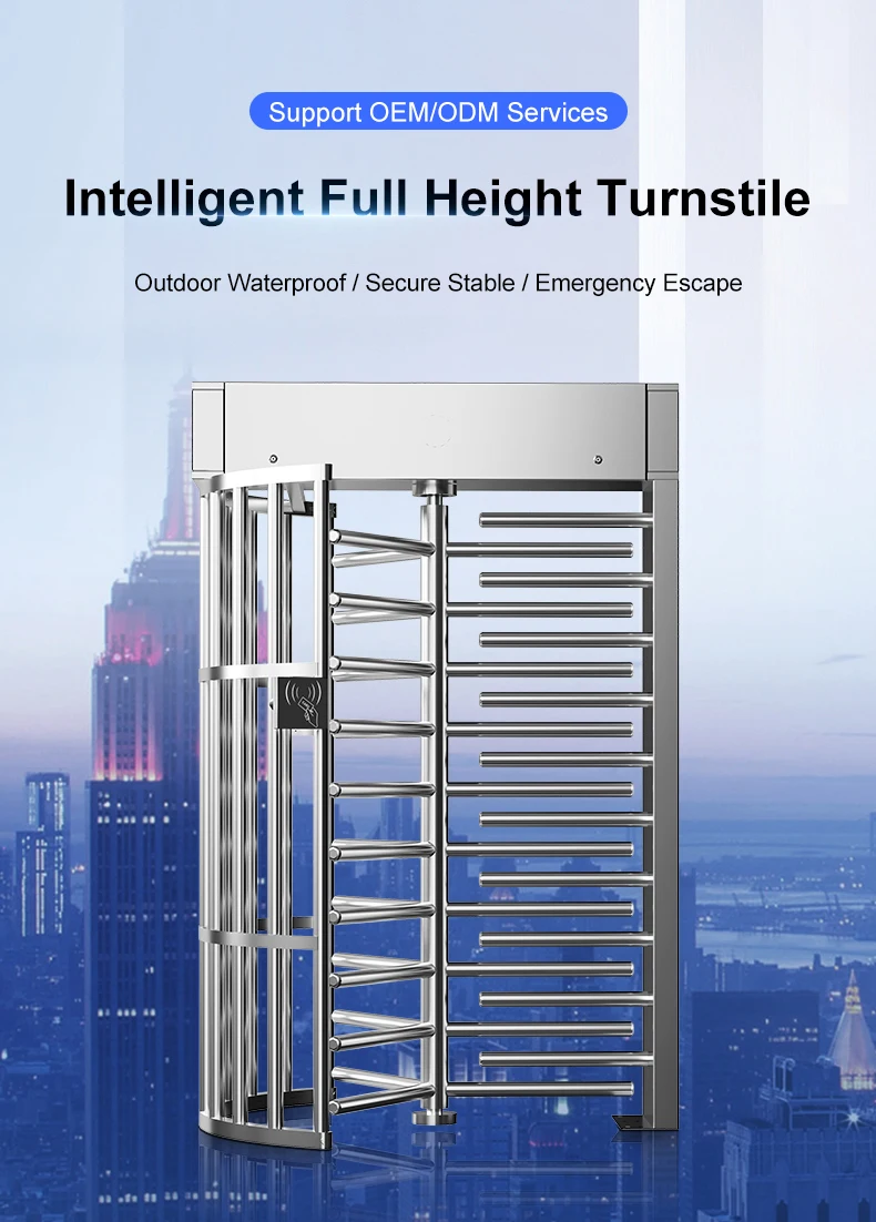 Anti-tailgating Fingerprint Access Control Turnstile for Gym